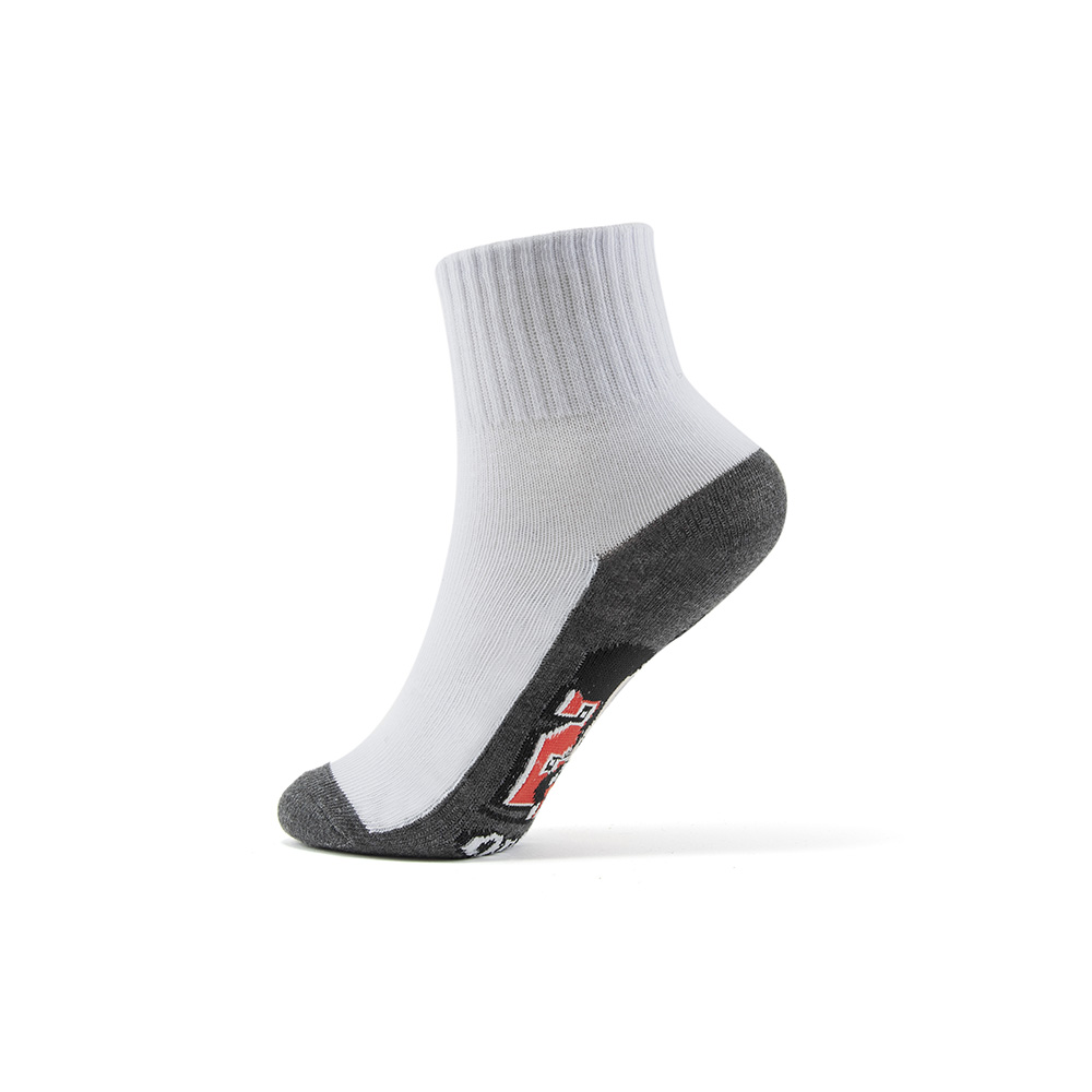 Mp 001 ขาวพื้นเทา ลายมิกกี้เมาส์ Socksy