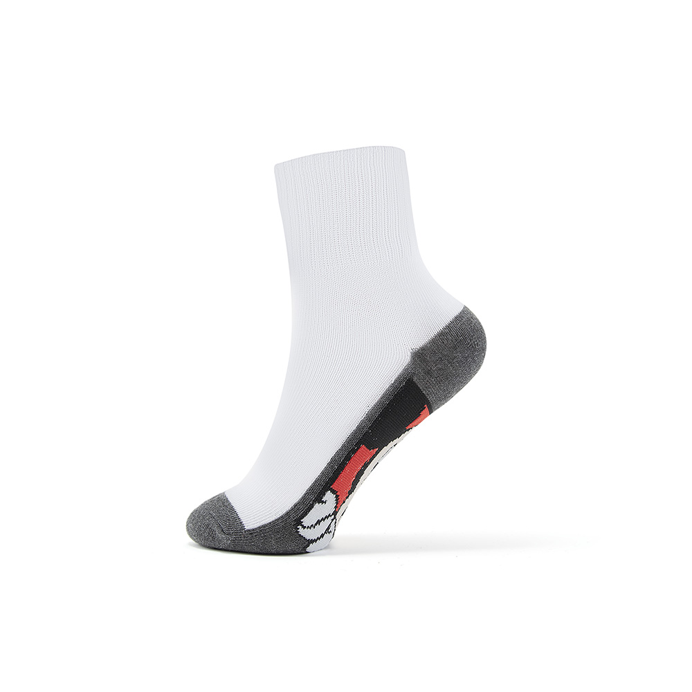 Mp 001 ขาวพื้นเทา ลายมิกกี้เมาส์ Socksy