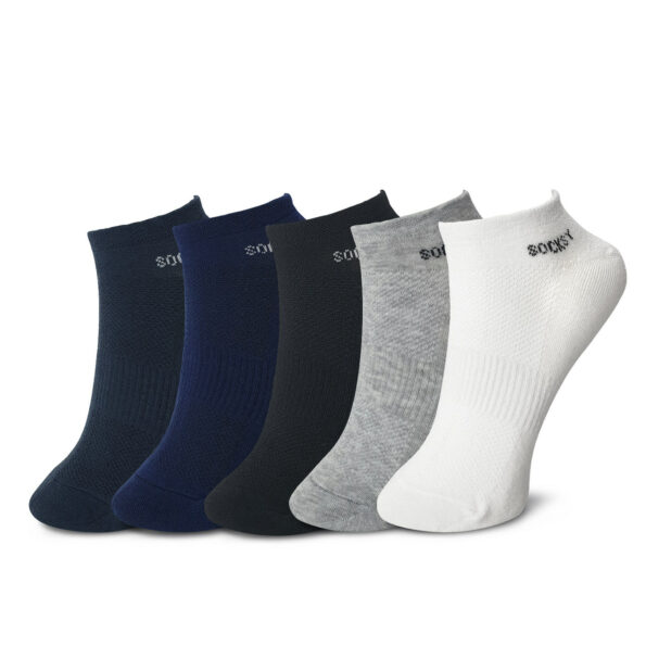 BOX-WS-001(ทรงต่ำกว่าตาตุ่ม สีเรียบ) - Socksy